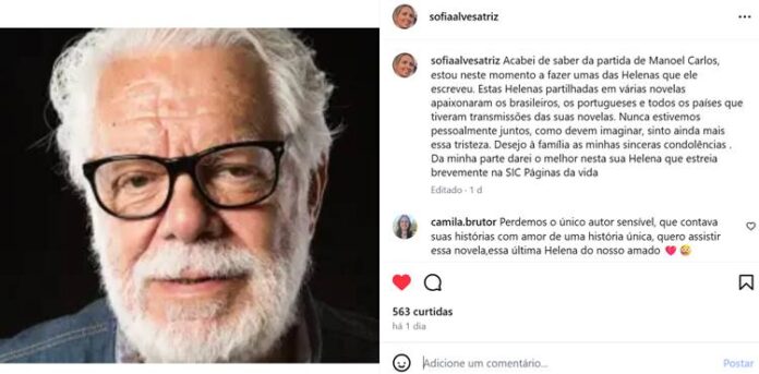 Sofia Alves lamenta morte: "Sinto ainda mais essa tristeza" - Área VIP ...